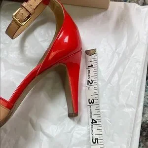 Louis Vuitton | Shoes | Louis Vuitton Red Patent Leather Heels With Bow ...